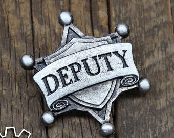 Detective Badge Cosplay Pin Handcrafted Pewter Accessories | Etsy