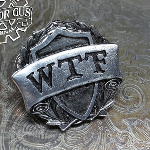 WTF Class Badge - RPG Character Class Pin - Handcrafted Pewter ...