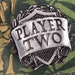 Player Two Badge - RPG Character Class Pin - Handcrafted Pewter ...