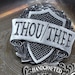 Thou/thee Pronoun Badge - Pride Pronoun Pin - Handcrafted Pewter ...