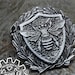 Bee Heraldic Badge Heraldry Cosplay Pin Handcrafted Pewter | Etsy