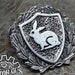 Rabbit Heraldic Badge Heraldry Cosplay Pin Handcrafted | Etsy