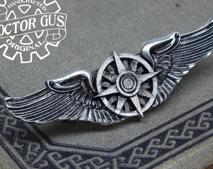 Compass Pilot Wings Navigator Wings Steampunk Pilot Wings - Etsy