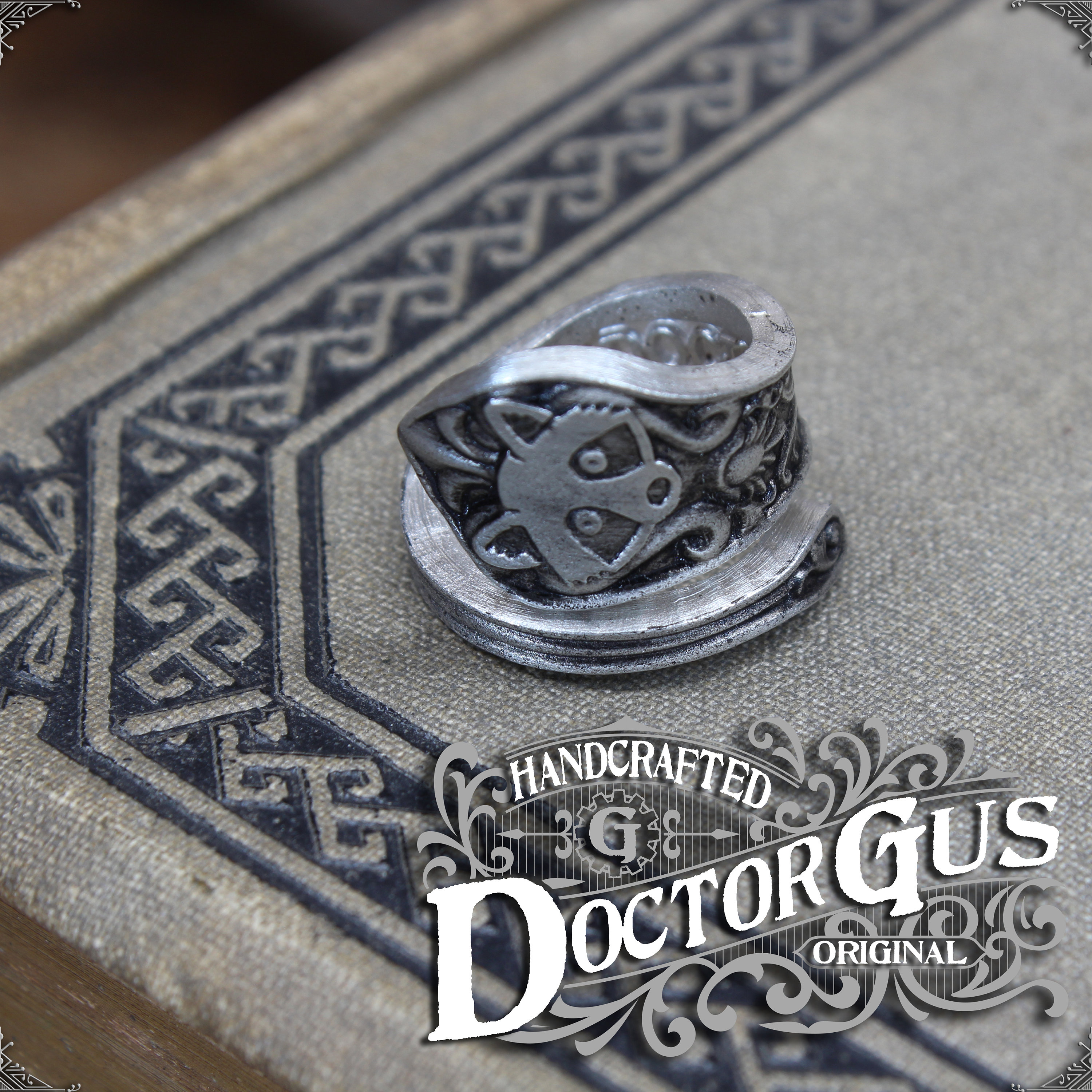 Raccoon Ring - Adjustable - Wrap Style - Handcrafted by Doctor Gus ...