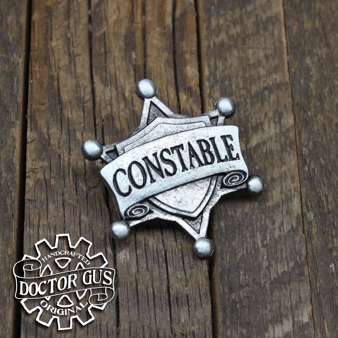Constable Badge - Cosplay Pin - Handcrafted Pewter Accessories by ...