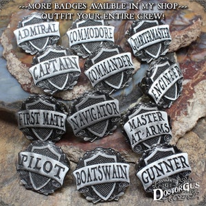 Pirate King Badge --- Pirate Crew Pin --- Handcrafted Pewter ...