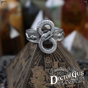 Ouroboros Ring - Adjustable Snake Ring - Handcrafted Pewter by Doctor ...