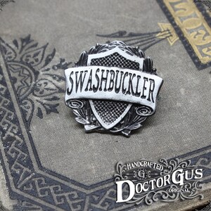 Swashbuckler Badge -- Pirate Crew Pin --- Handcrafted Pewter ...