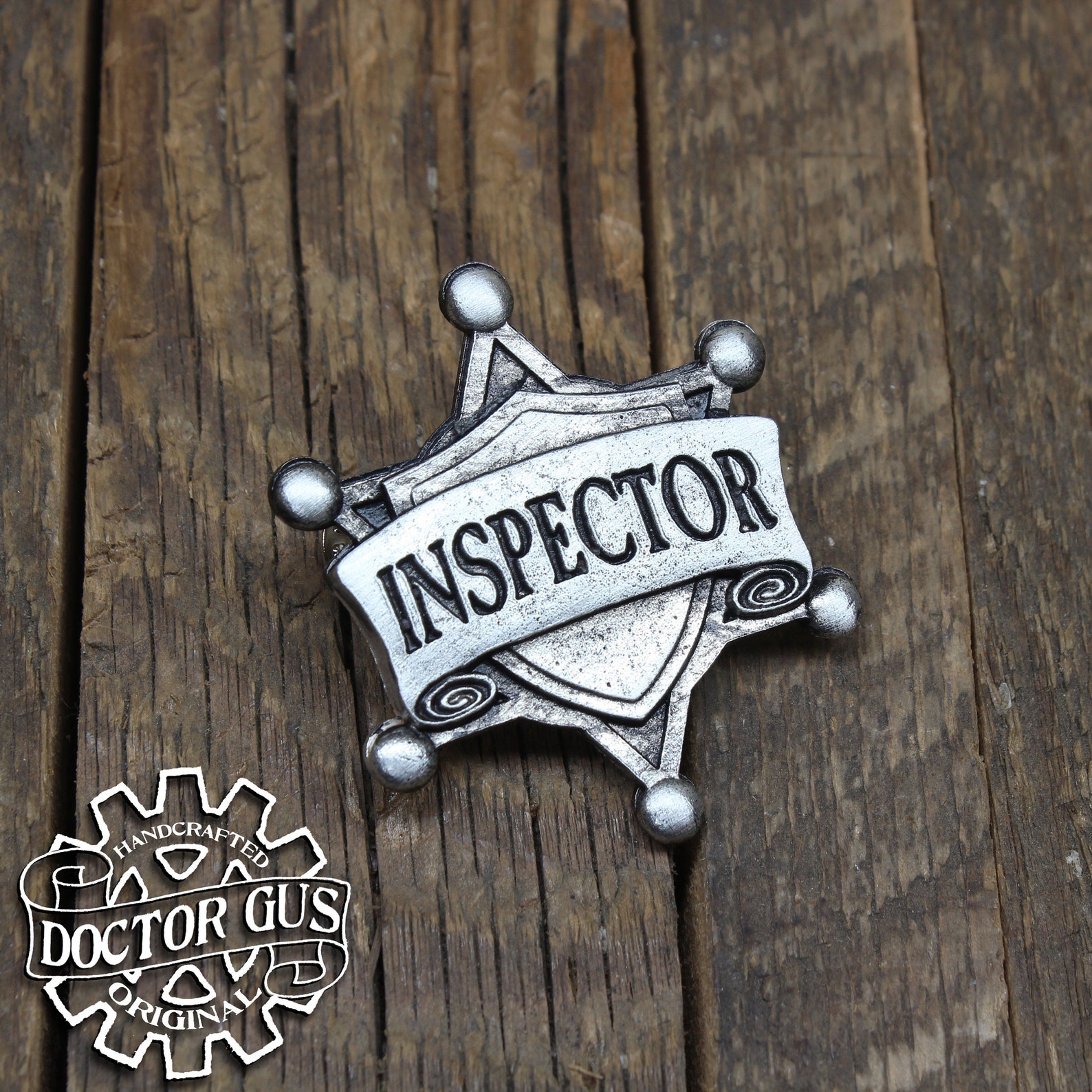 Inspector Badge Cosplay Pin Handcrafted Pewter Accessories - Etsy