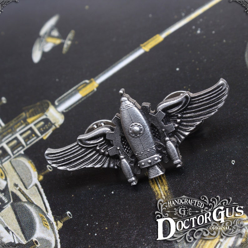Rocketship Pilot Wings Rocket Crew Wings 2 Inch - Etsy