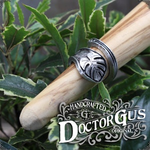 Monstera Ring - Adjustable - Wrap Style - Handcrafted Pewter by Doctor ...