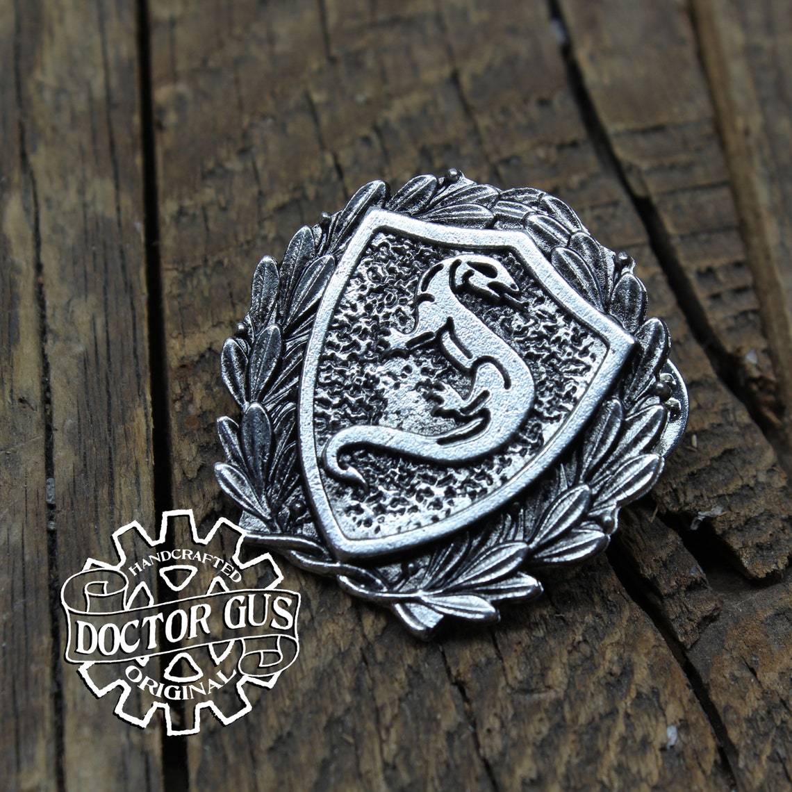Salamander Heraldic Badge Heraldry Cosplay Pin Handcrafted - Etsy