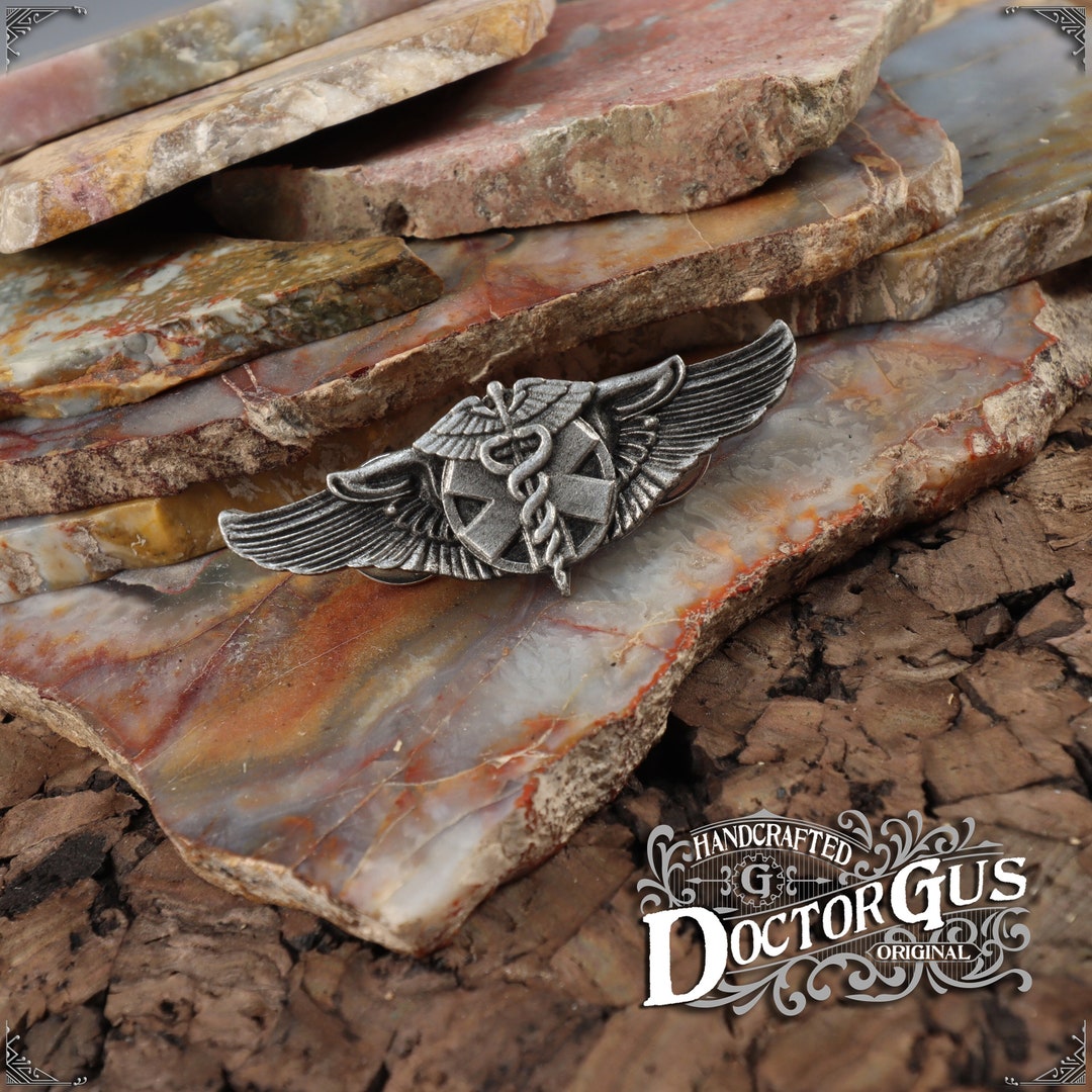 Medic Pilot Wings - 2 Inch Wide - Life Flight Crew Wings - Steampunk ...