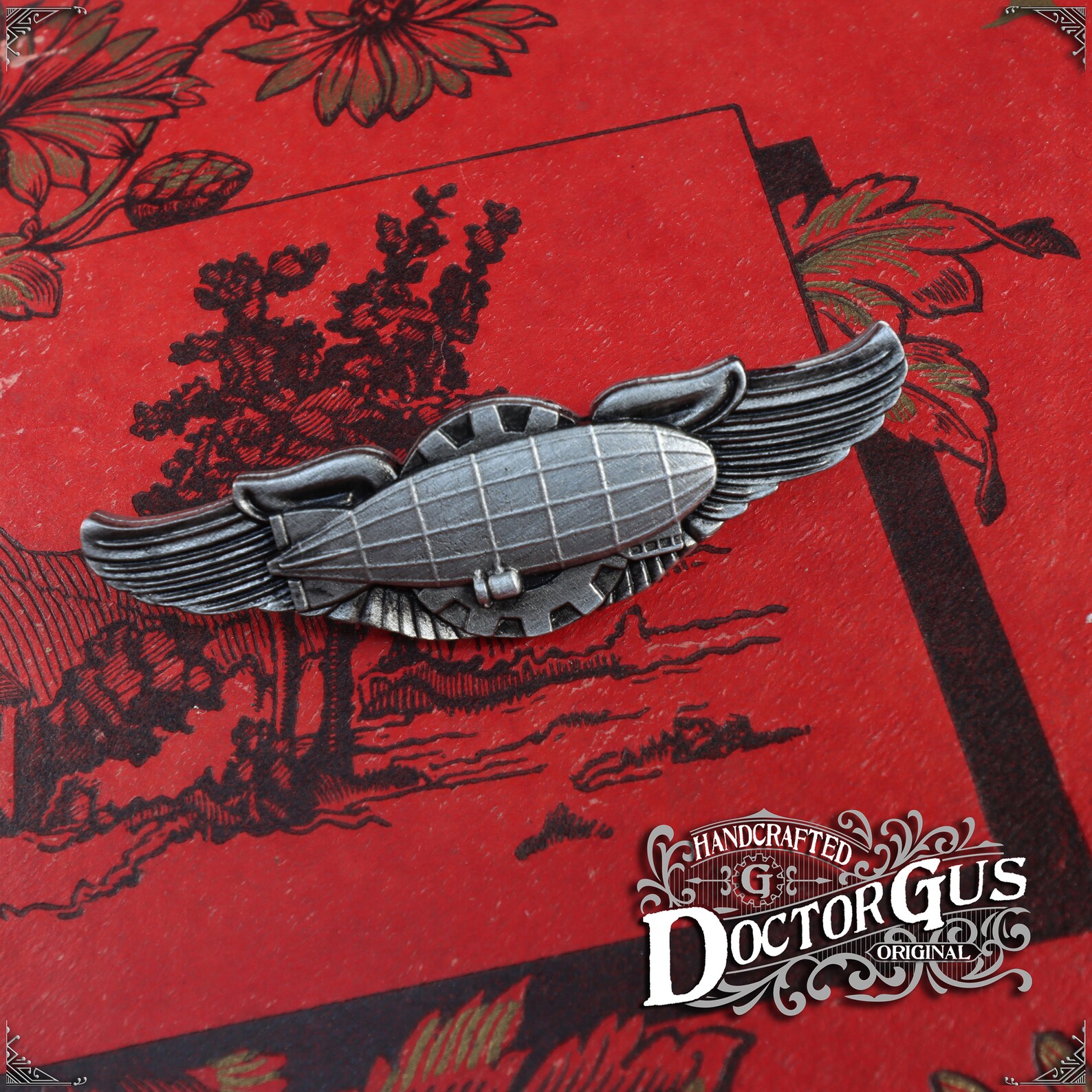 Airship Pilot Wings - Zeppelin Crew Wings - Large - Steampunk Pilot ...