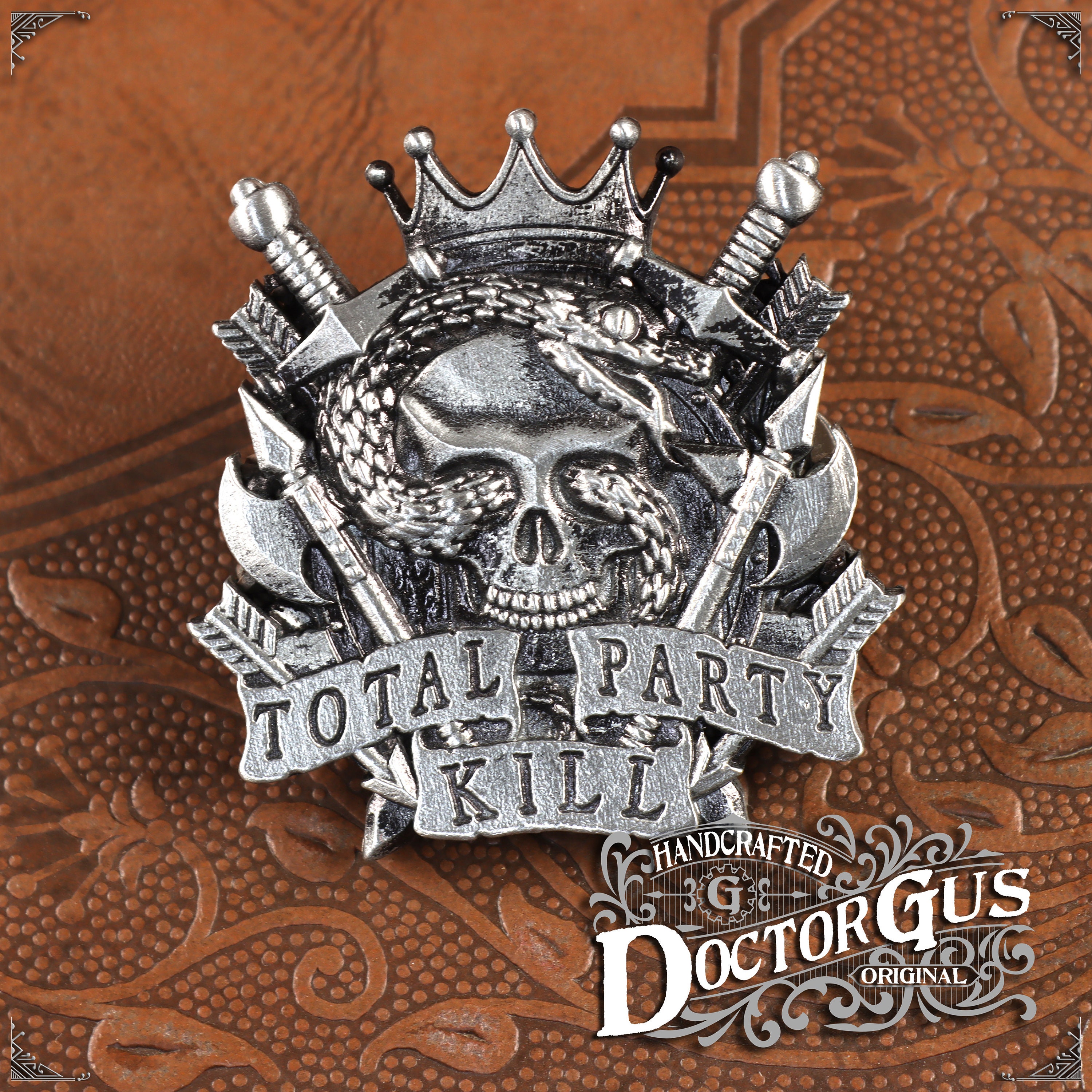 TPK Badge - Pewter Pin - Handcrafted Accessories by Doctor Gus - Gaming ...