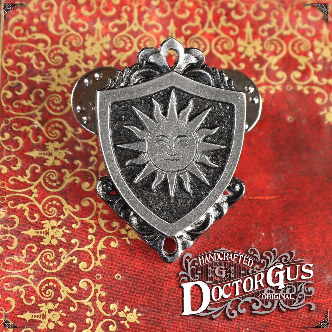 Sun Skill Badge - LARP Cosplay Pin - Handcrafted Pewter Accessories by ...
