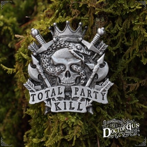 TPK Badge - Pewter Pin - Handcrafted Accessories by Doctor Gus - Gaming ...