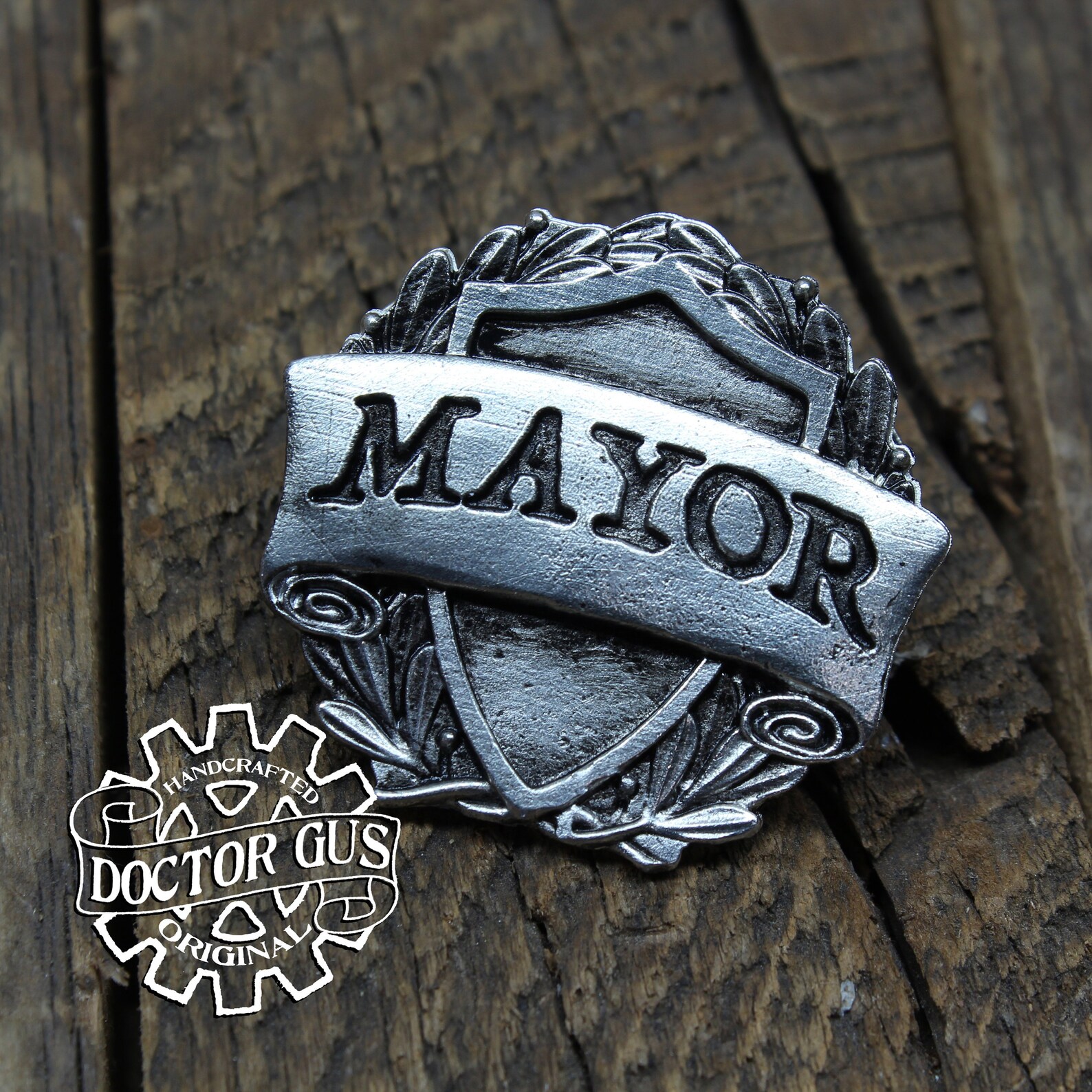 Mayor Class Badge - RPG Character Class Pin - Handcrafted Pewter ...