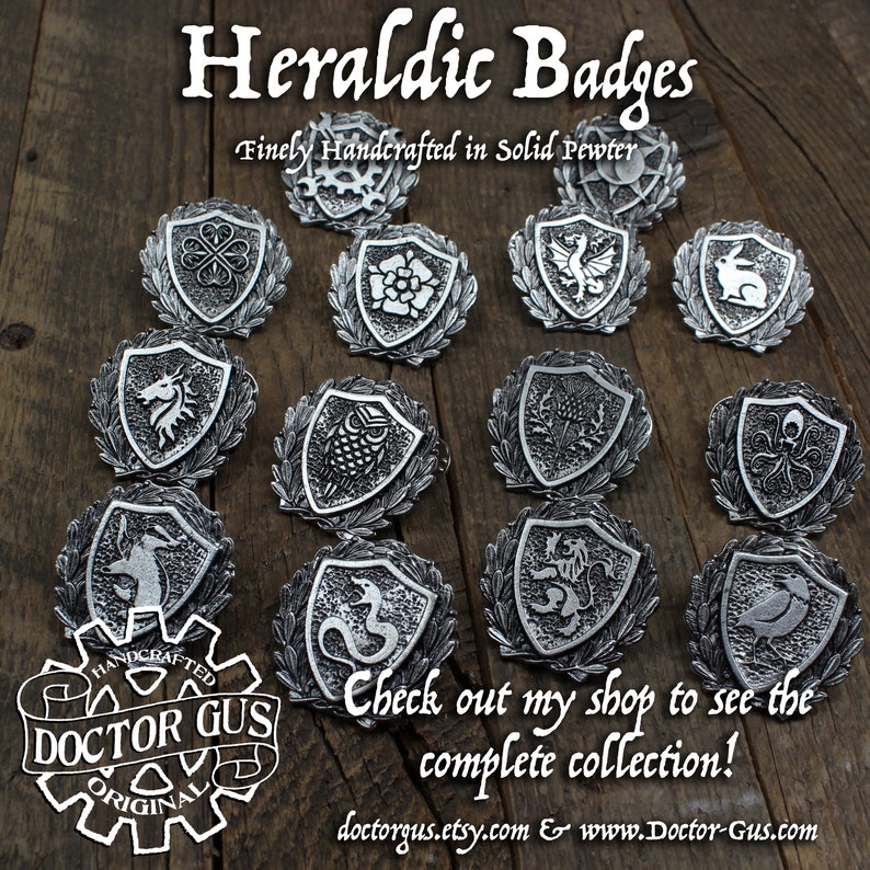 Barbarian Class Badge - RPG Character Class Pin - Handcrafted Pewter ...