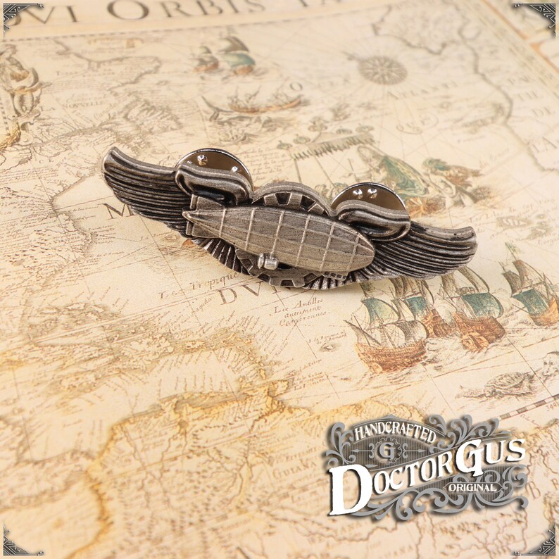 Airship Pilot Wings - Zeppelin Crew Wings - 2 Inch - Steampunk Pilot ...