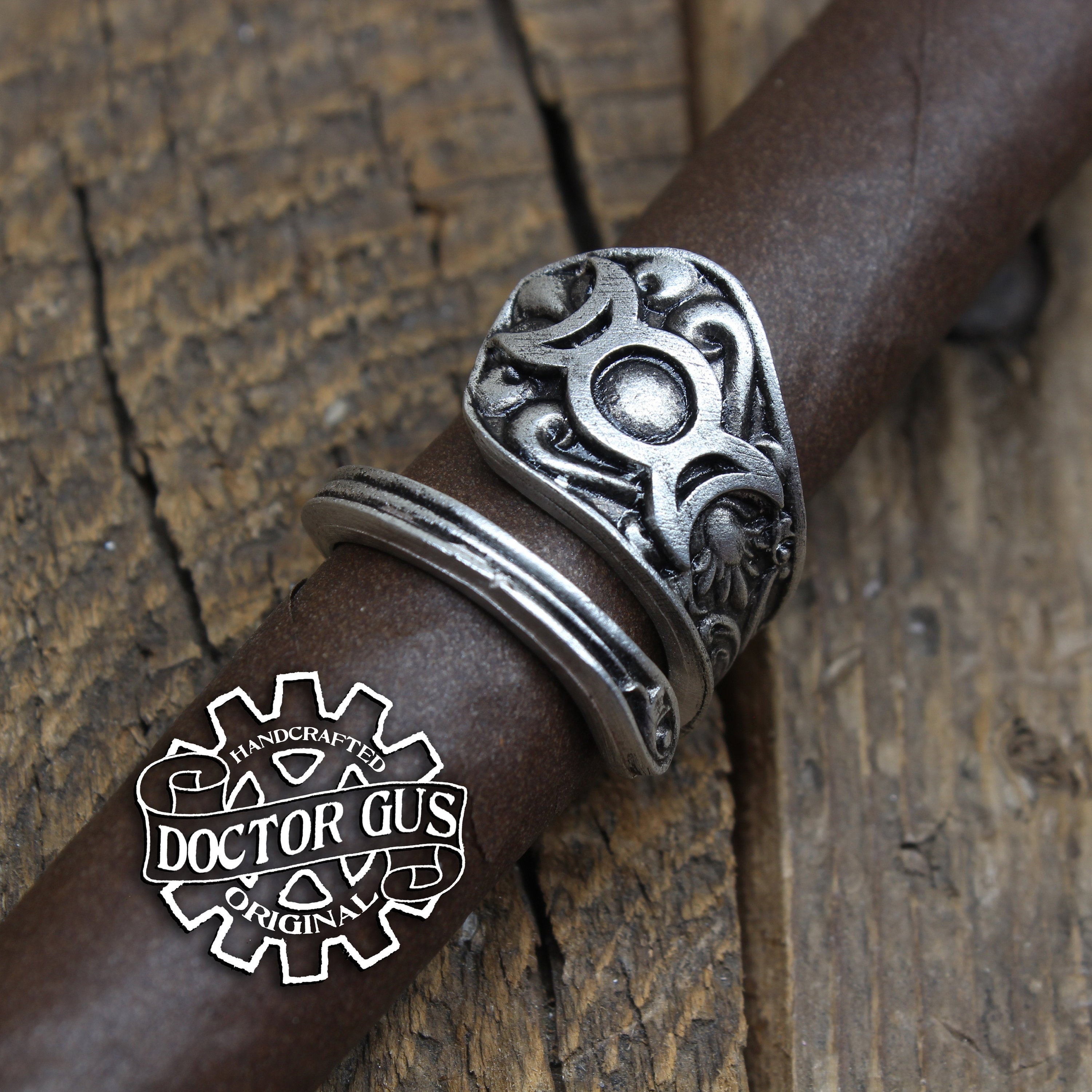 Triple Goddess Ring Adjustable Wrap Style Handcrafted by | Etsy