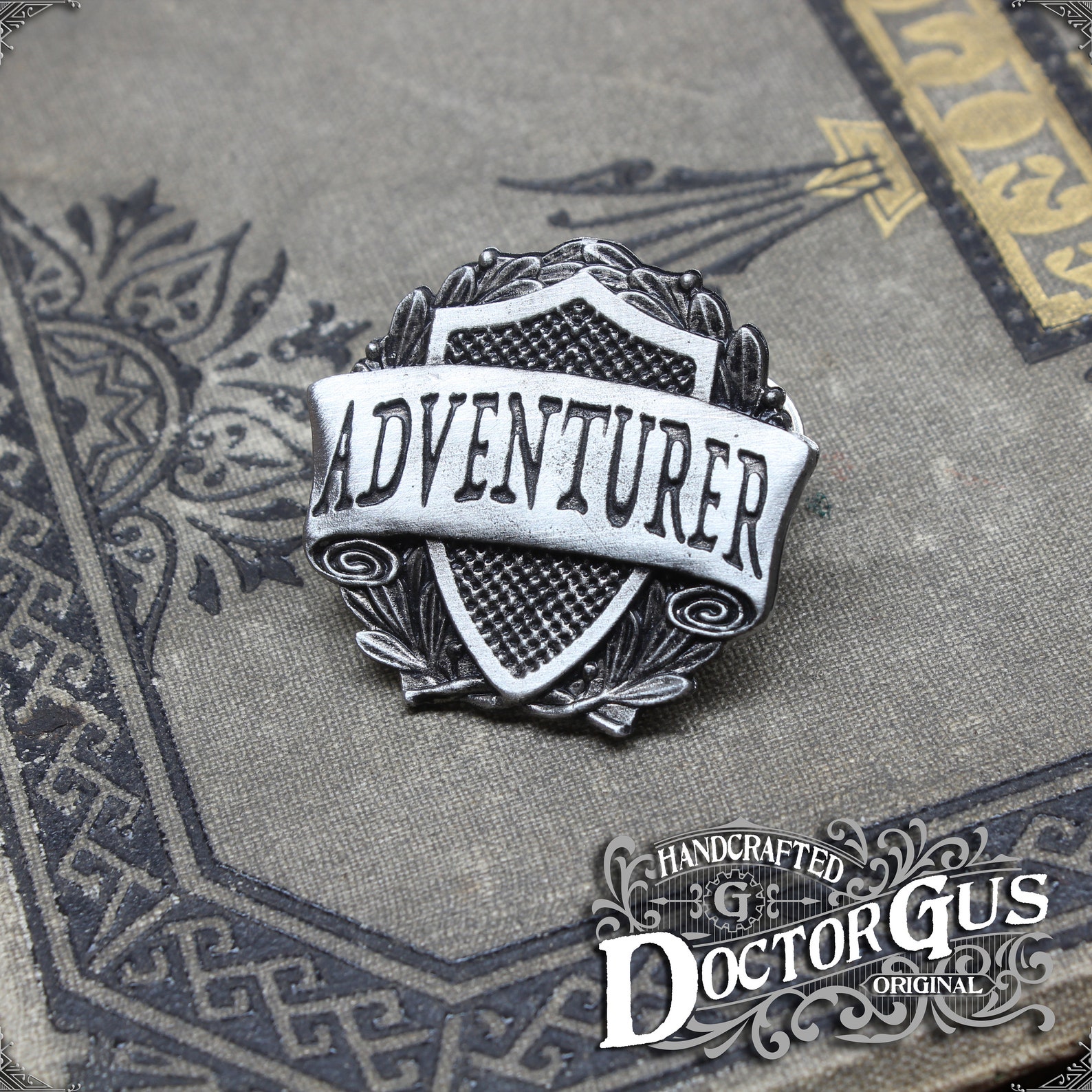 Adventurer Badge -- Pirate Crew Pin --- Handcrafted Pewter Accessories ...