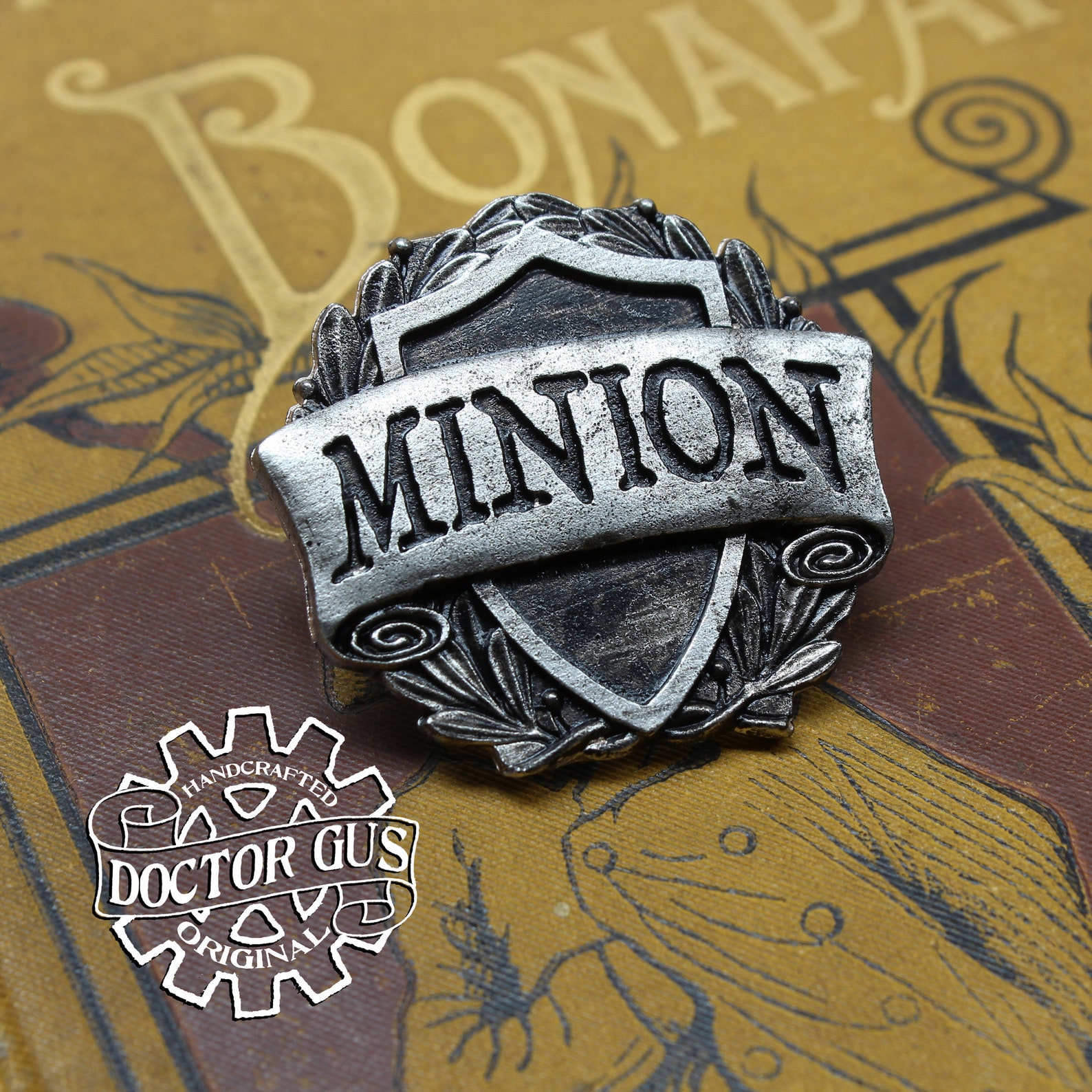 Minion Badge - RPG Character Class Pin - Handcrafted Pewter Accessories ...