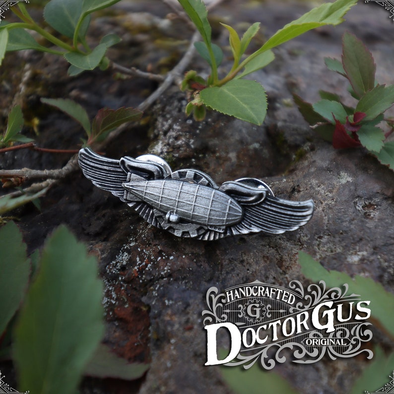 Airship Pilot Wings - Zeppelin Crew Wings - 2 Inch - Steampunk Pilot ...