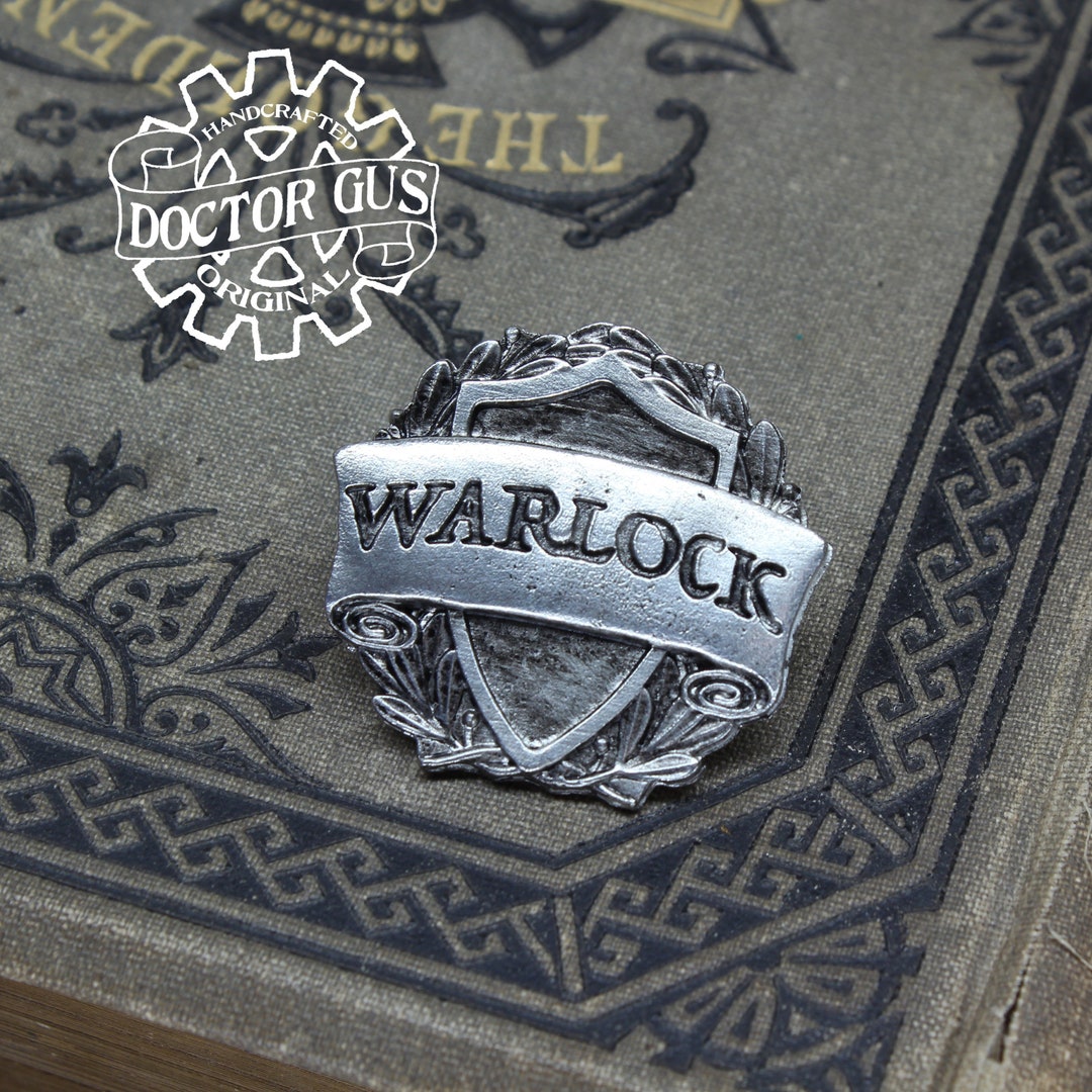 Warlock Class Badge - RPG Character Class Pin - Handcrafted Pewter ...
