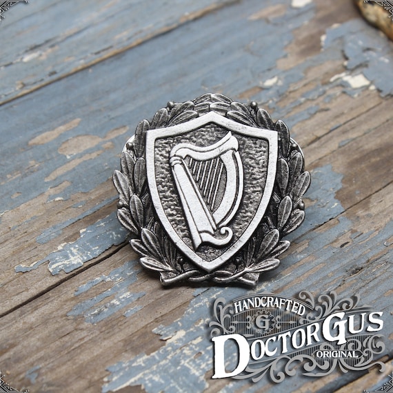 Harp Heraldic Badge Heraldry Cosplay Pin Handcrafted | Etsy