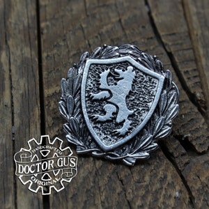 Bear Heraldic Badge - Heraldry Cosplay Pin - Handcrafted Pewter ...