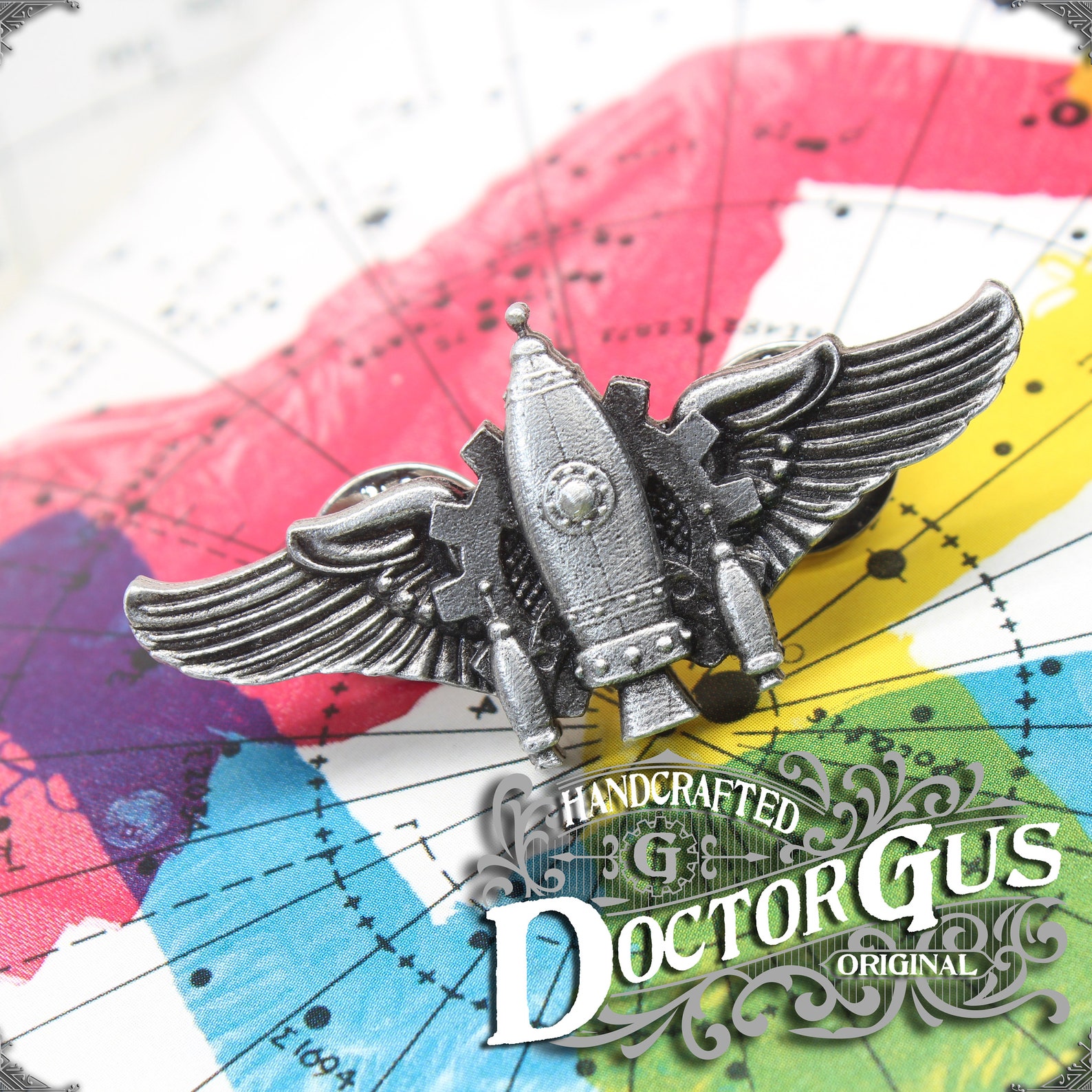 Rocketship Pilot Wings Rocket Crew Wings 2 Inch - Etsy