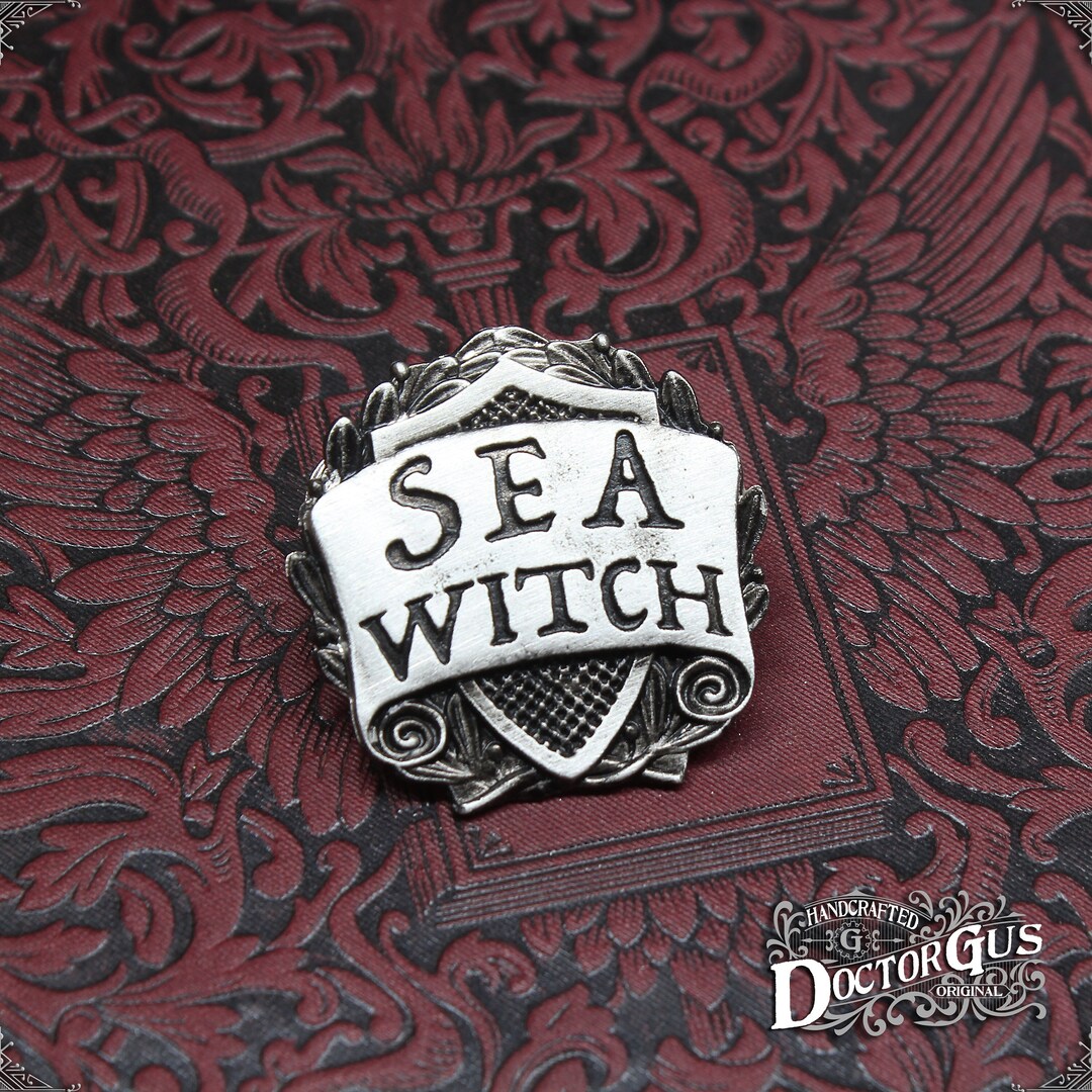 Sea Witch Class Badge - RPG Character Class Pin - Handcrafted Pewter ...