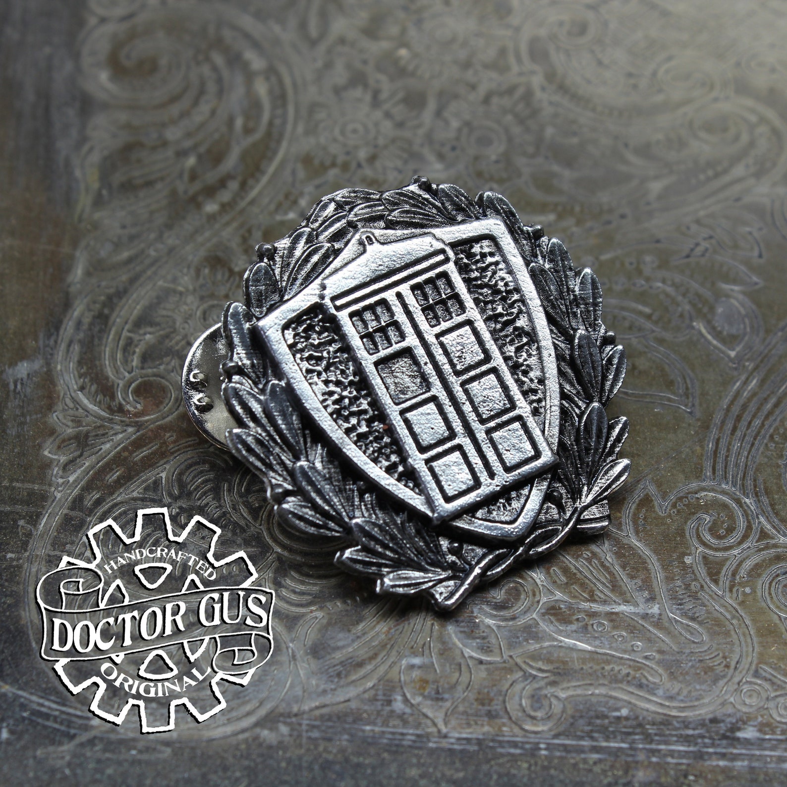 Police Box Heraldic Badge Heraldry Cosplay Pin Handcrafted - Etsy