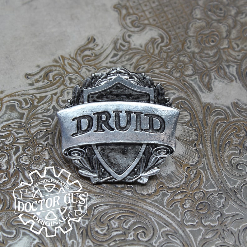 Druid Class Badge RPG Character Class Pin Handcrafted - Etsy Sweden