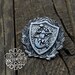 Mermaid Heraldic Badge Heraldry Cosplay Pin Handcrafted Pewter ...