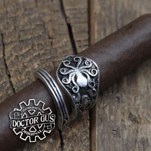 Octopus Ring - Adjustable - Wrap Style - Handcrafted by Doctor Gus ...