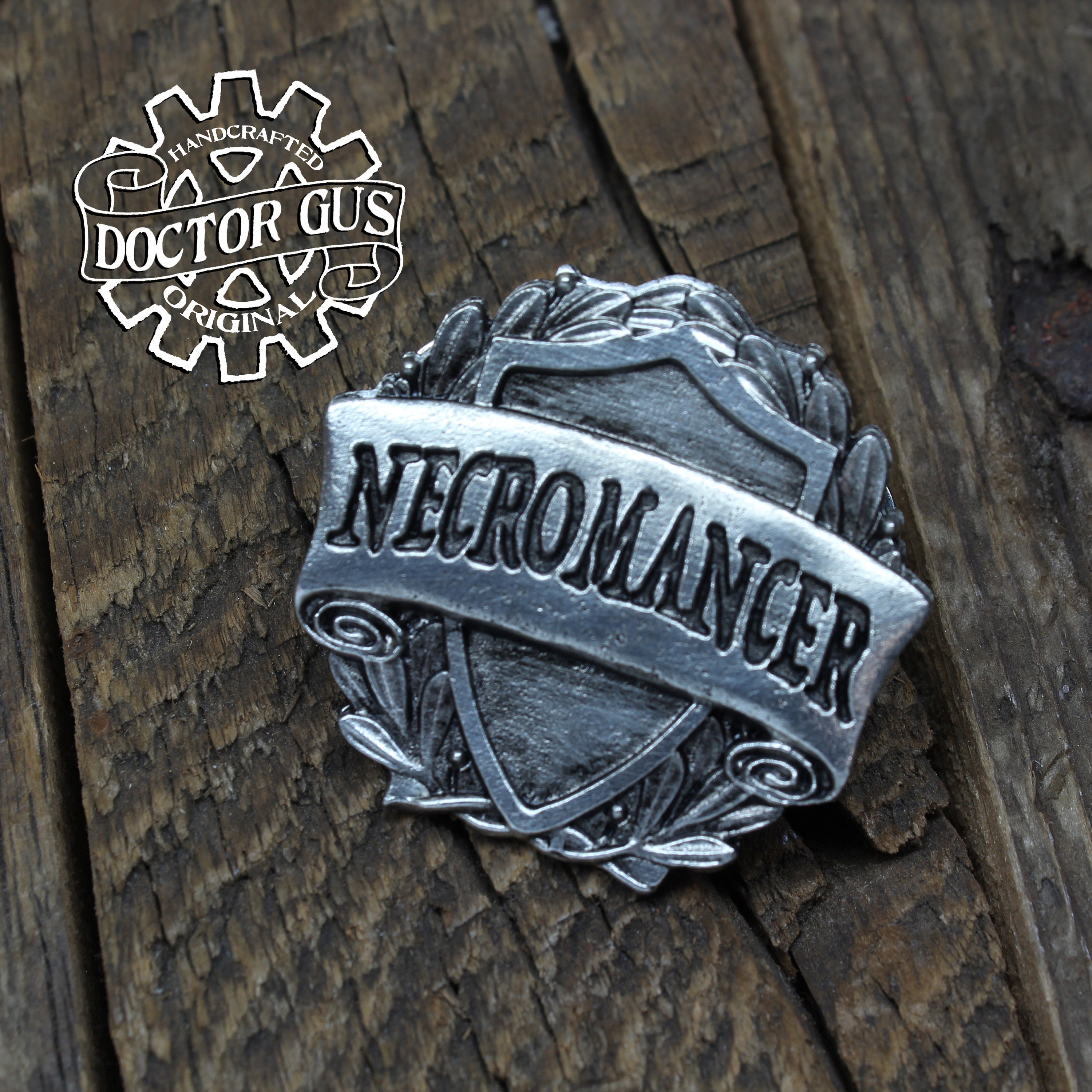 Necromancer Class Badge - RPG Character Class Pin - Handcrafted Pewter ...