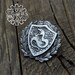 Serpent Heraldic Badge Heraldry Cosplay Pin Handcrafted - Etsy