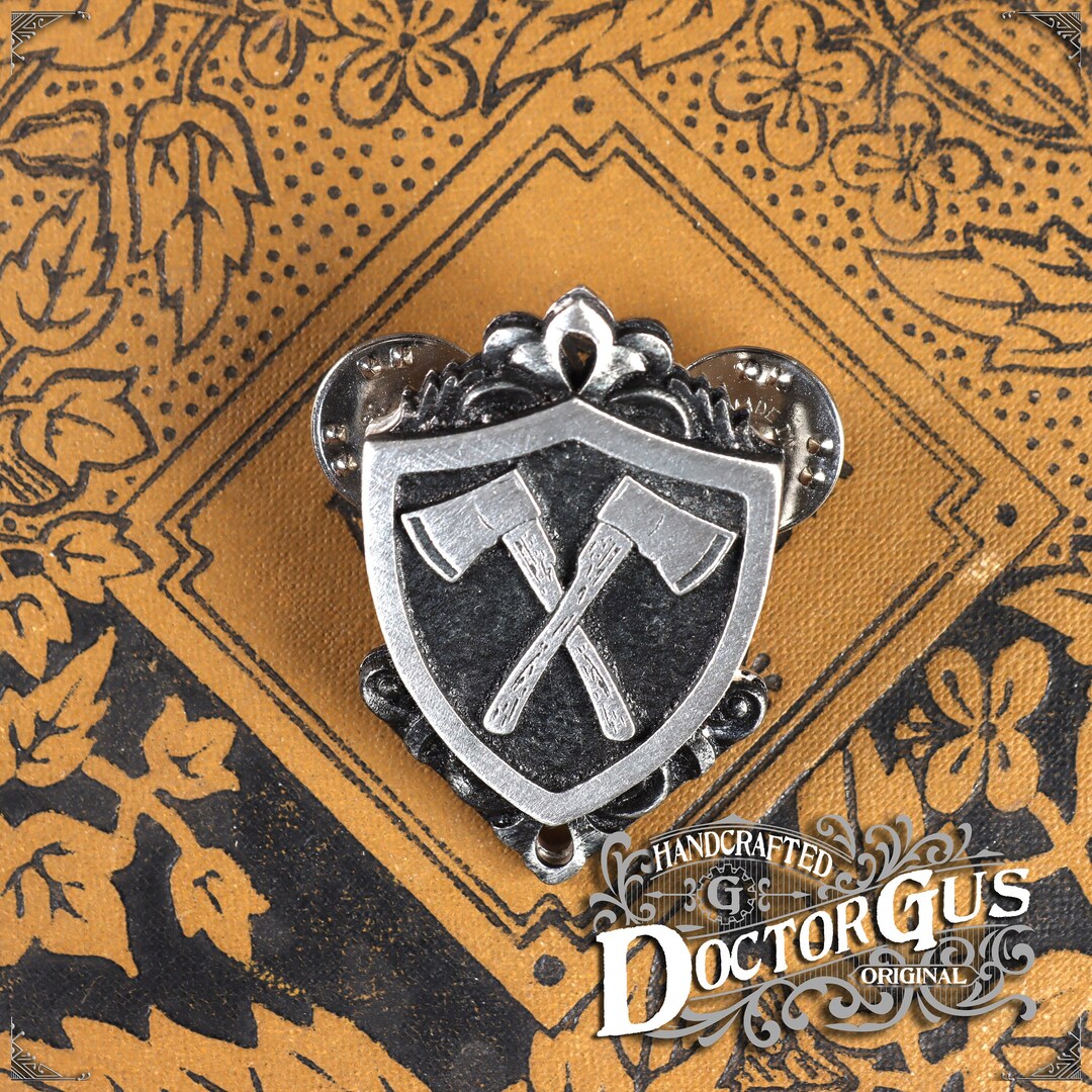 Axe Skill Badge - LARP Cosplay Pin - Handcrafted Pewter Accessories by ...
