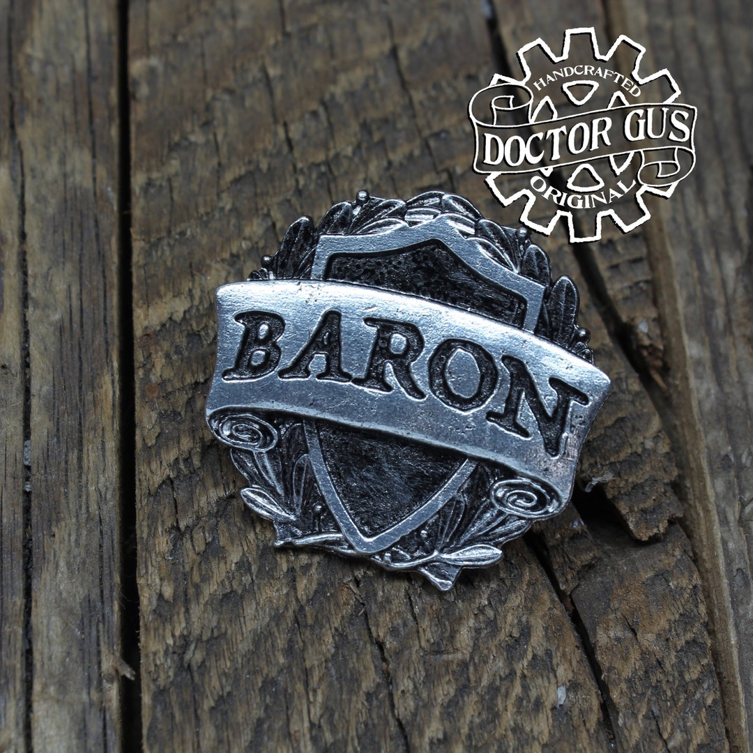 Baron Class Badge - RPG Character Class Pin - Handcrafted Pewter ...