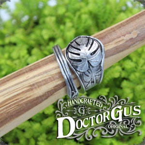 Monstera Ring Adjustable Wrap Style Handcrafted Pewter by Doctor Gus ...