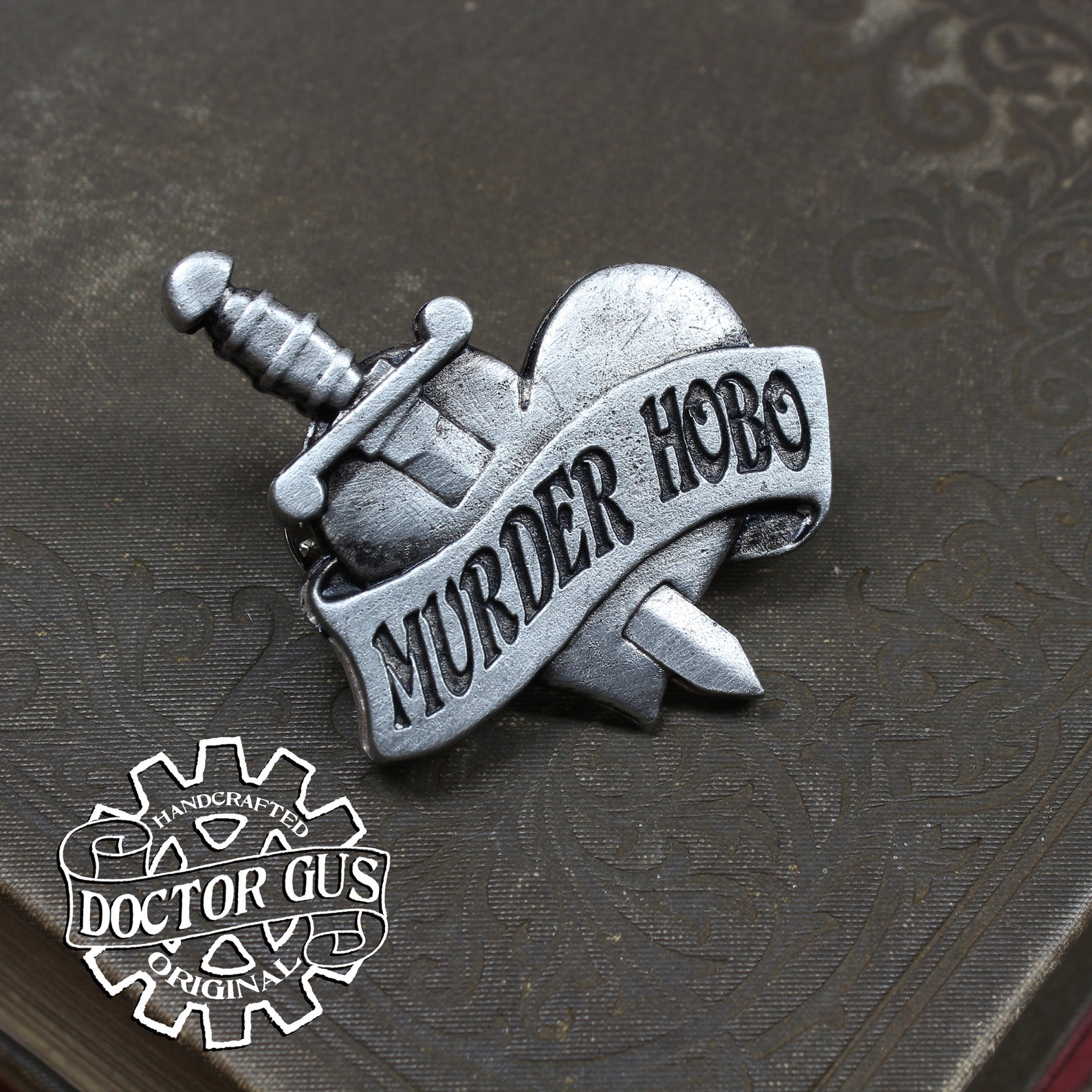Murder Hobo Badge - Pewter Pin - Handcrafted Accessories by Doctor Gus ...