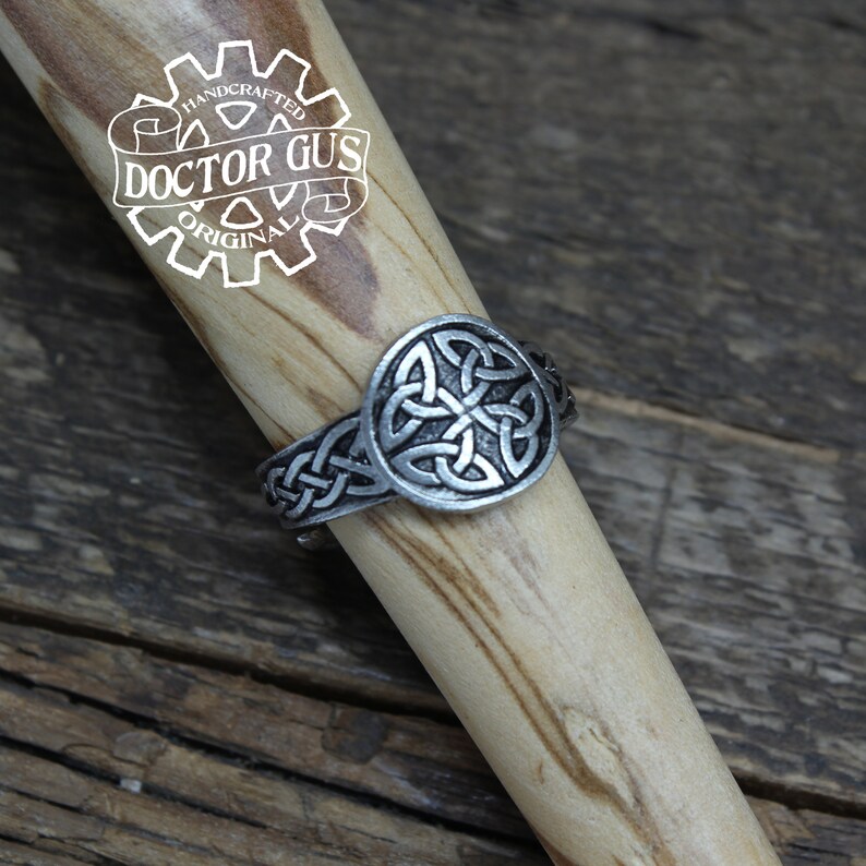 Celtic Knot Ring - Handcrafted Pewter Ring - Celtic Knotwork Ring ...