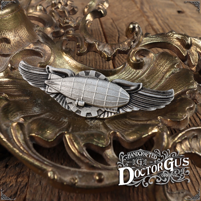 Airship Pilot Wings - Zeppelin Crew Wings - Large - Steampunk Pilot ...
