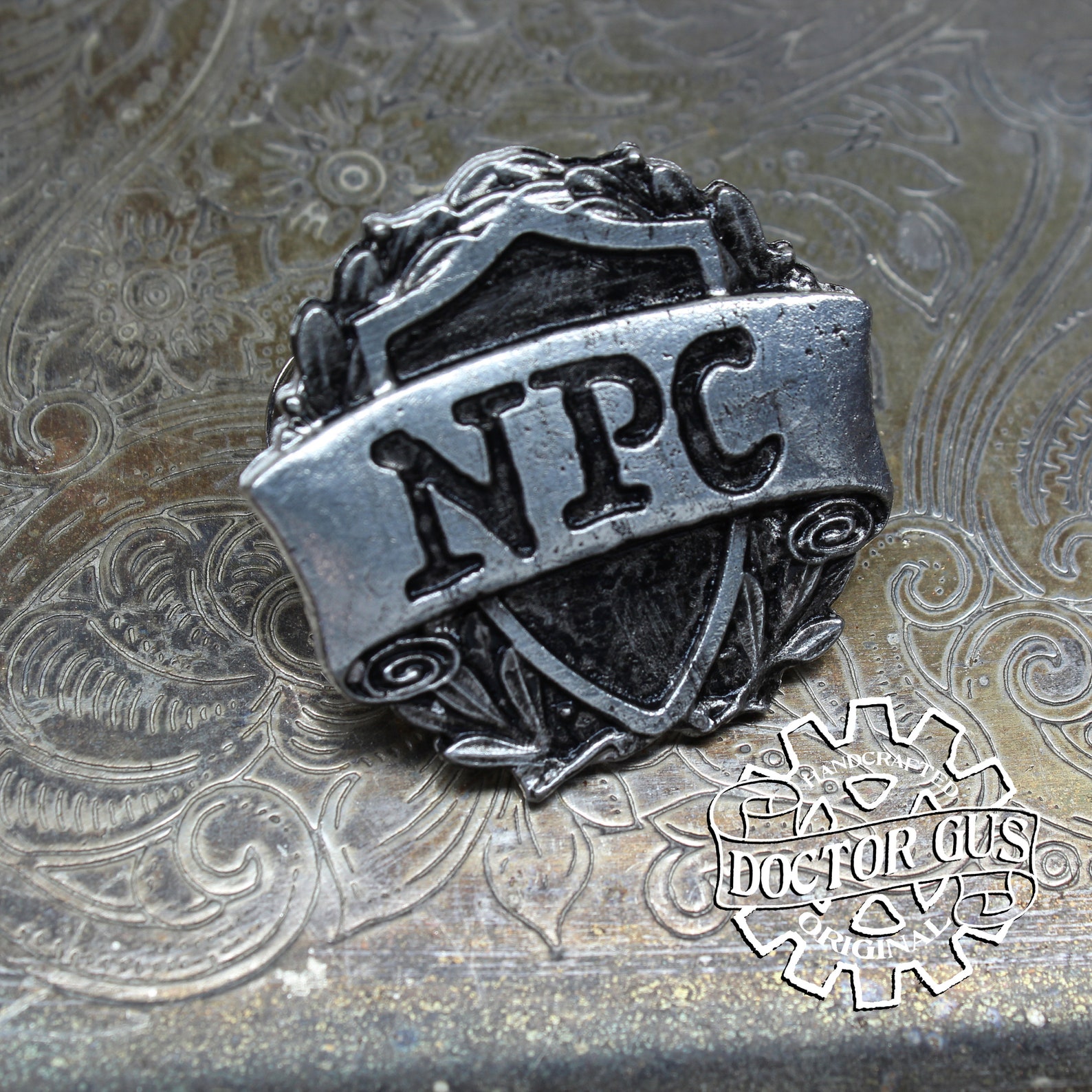 NPC Class Badge RPG Character Class Pin Handcrafted Pewter | Etsy