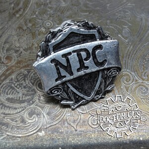 NPC Class Badge - RPG Character Class Pin - Handcrafted Pewter ...