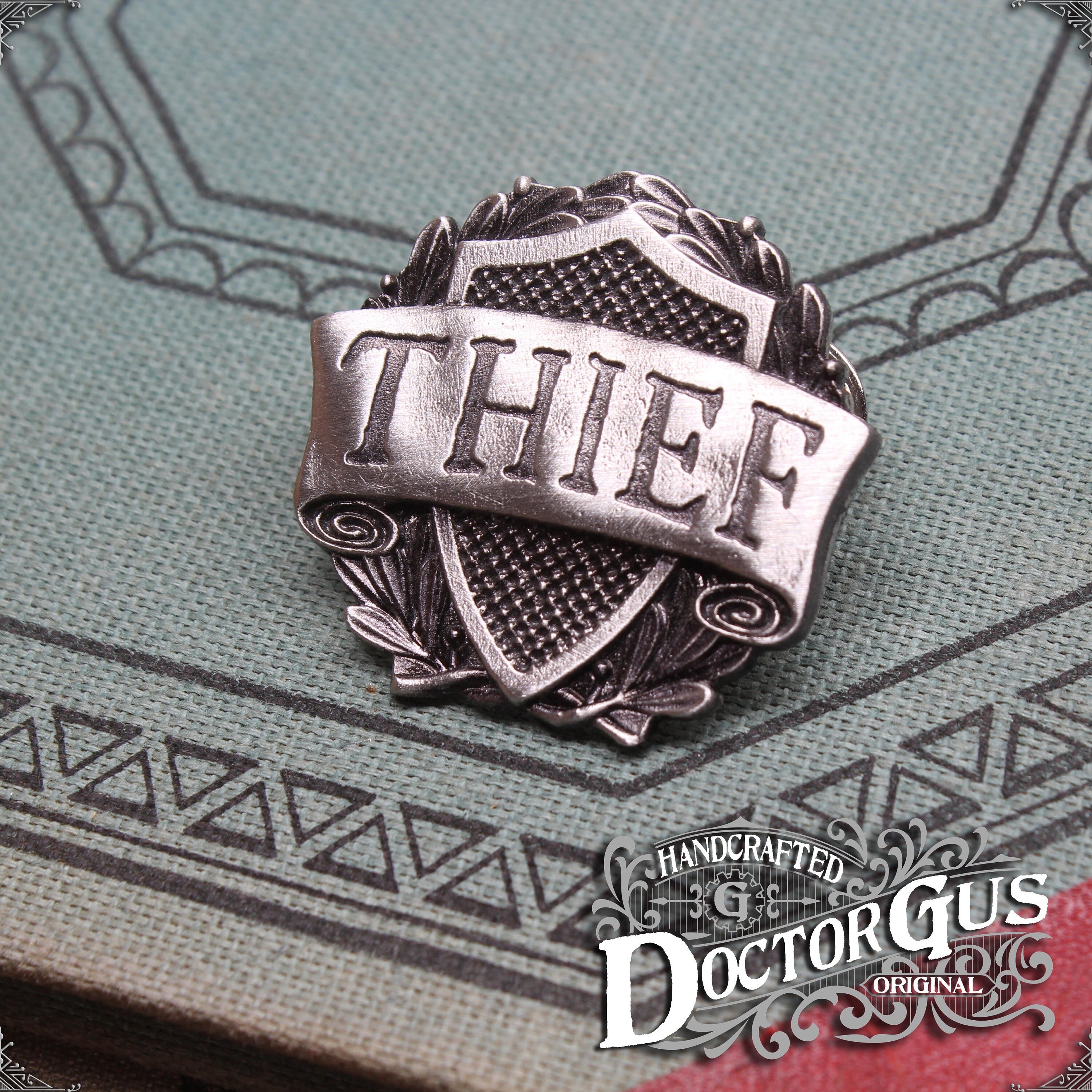 Thief Class Badge RPG Character Class Pin Handcrafted Pewter ...