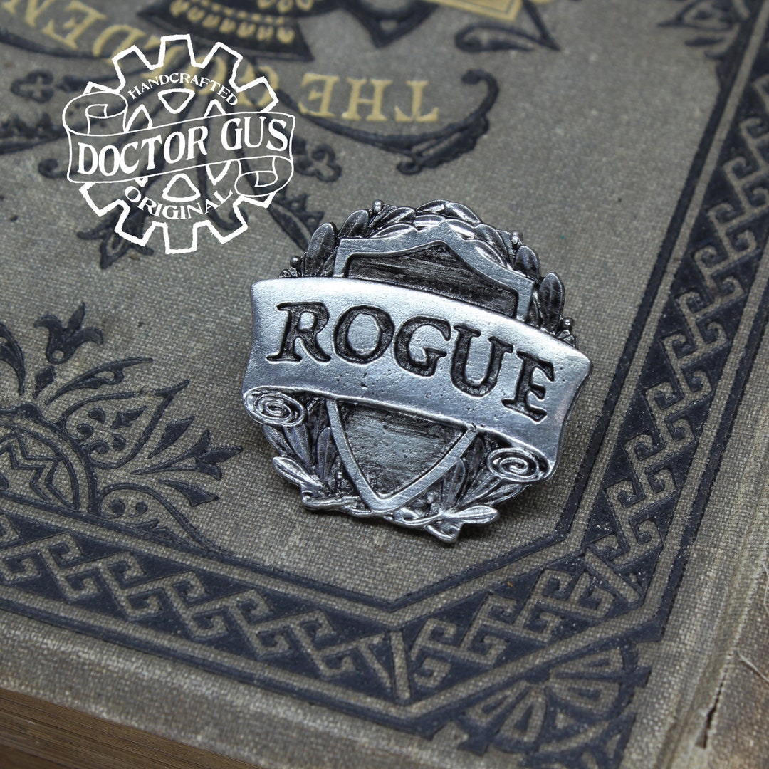 Rogue Class Badge - RPG Character Class Pin - Handcrafted Pewter ...