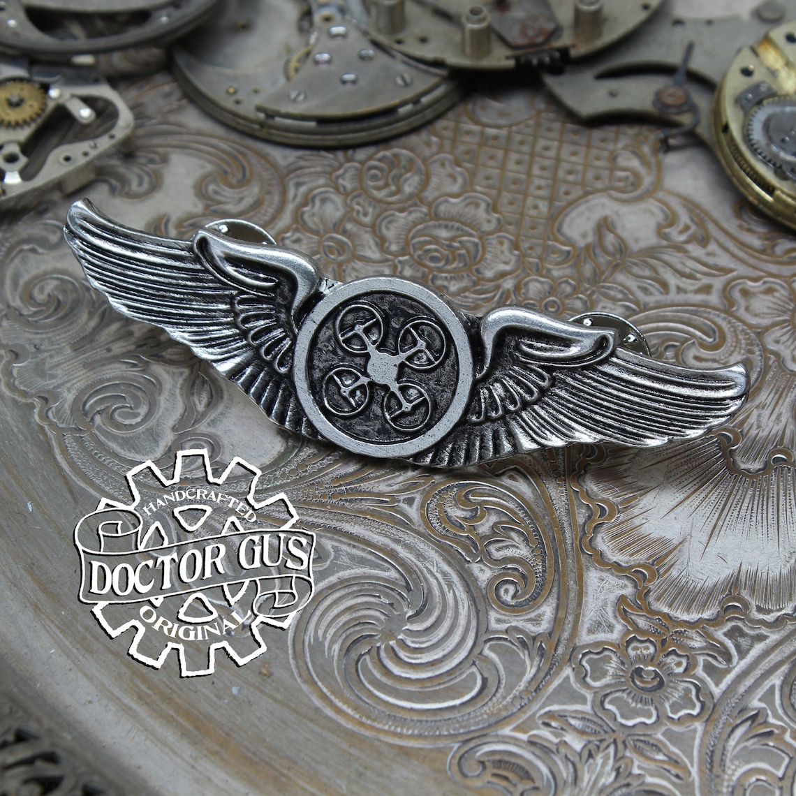 Drone Pilot Wings UAV Operator Wings 3 Inches Wide | Etsy